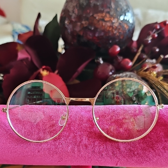 Accessories | Elegant Gold Round Glasses | Poshmark